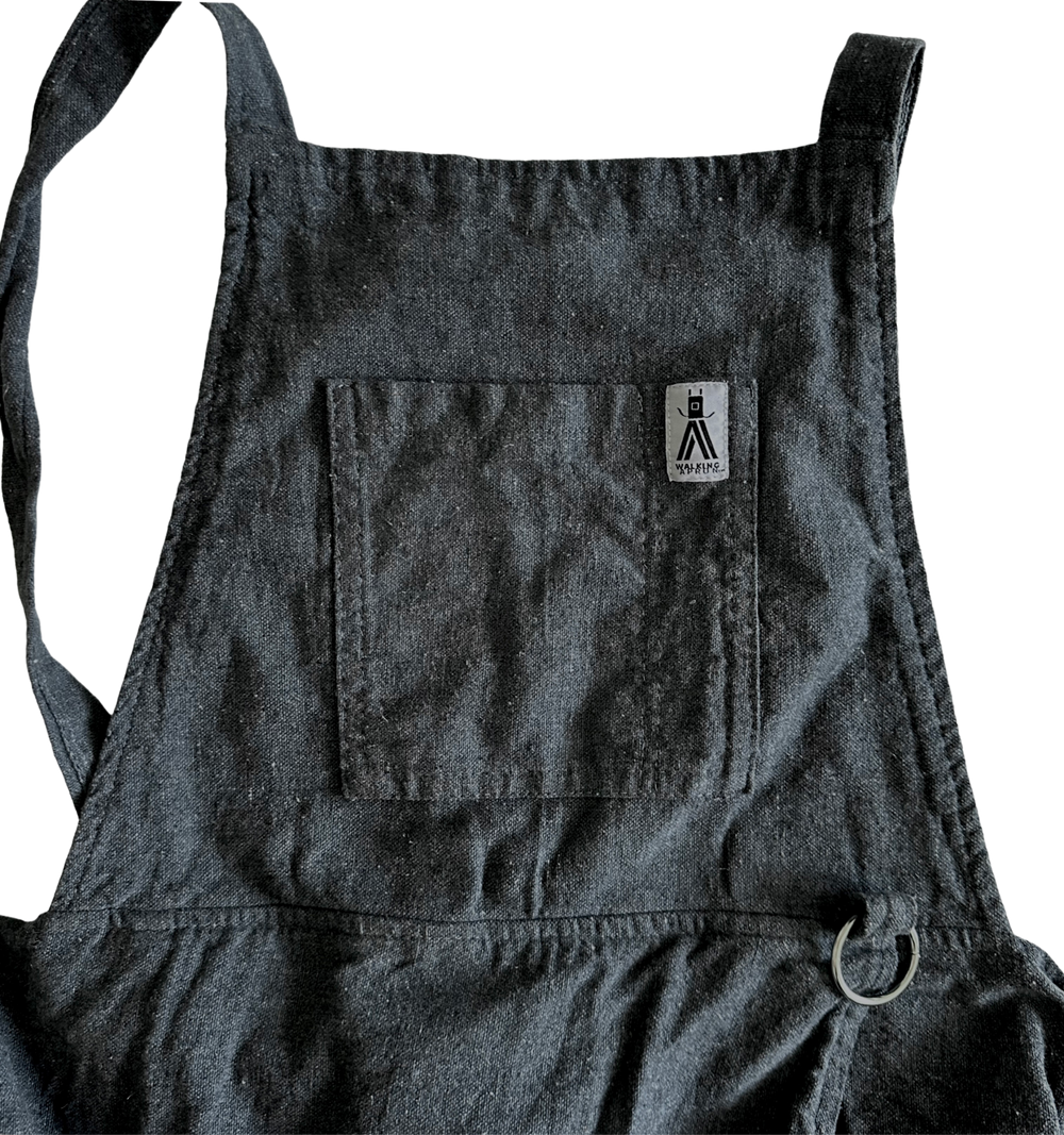 Split Leg Pottery Apron Gray | Apron for Potters & Makers | Walking Apron