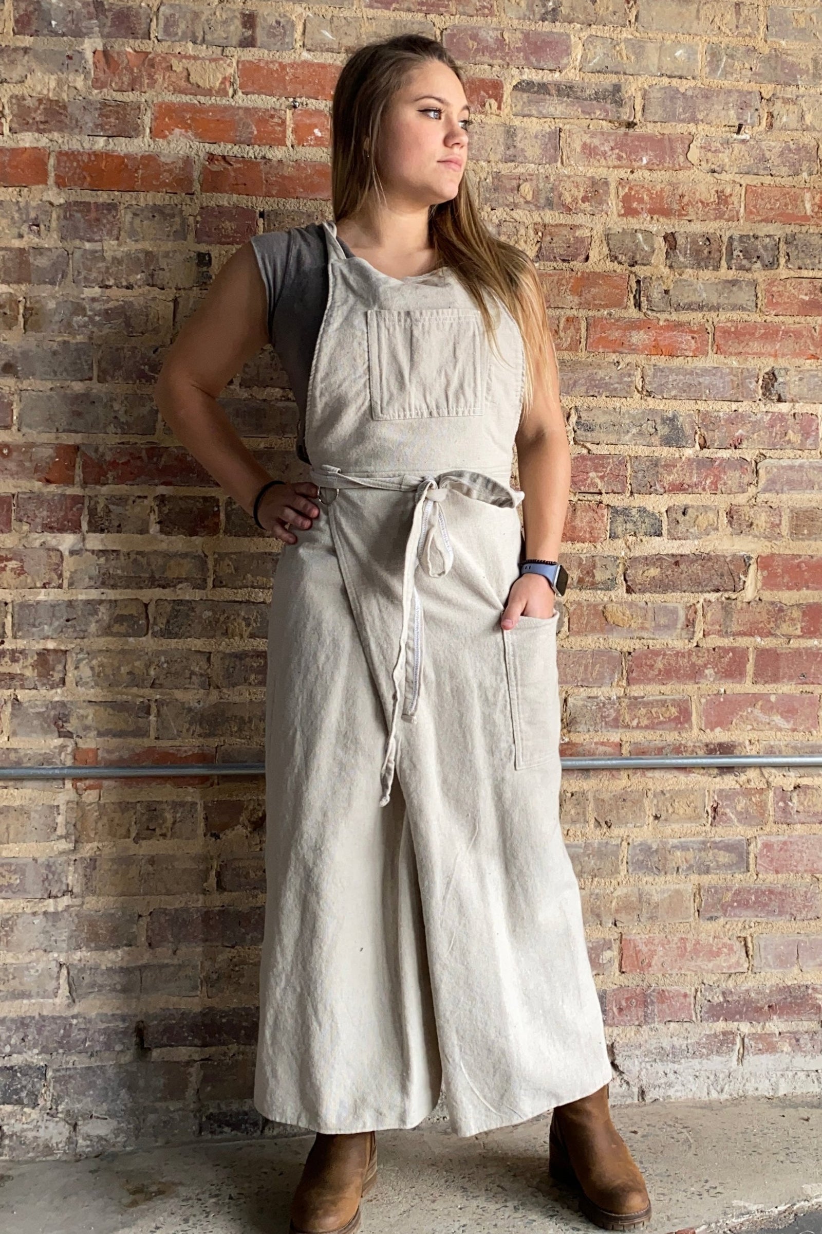 Innovative Split Aprons Designed for Potters & Makers | Walking Apron
