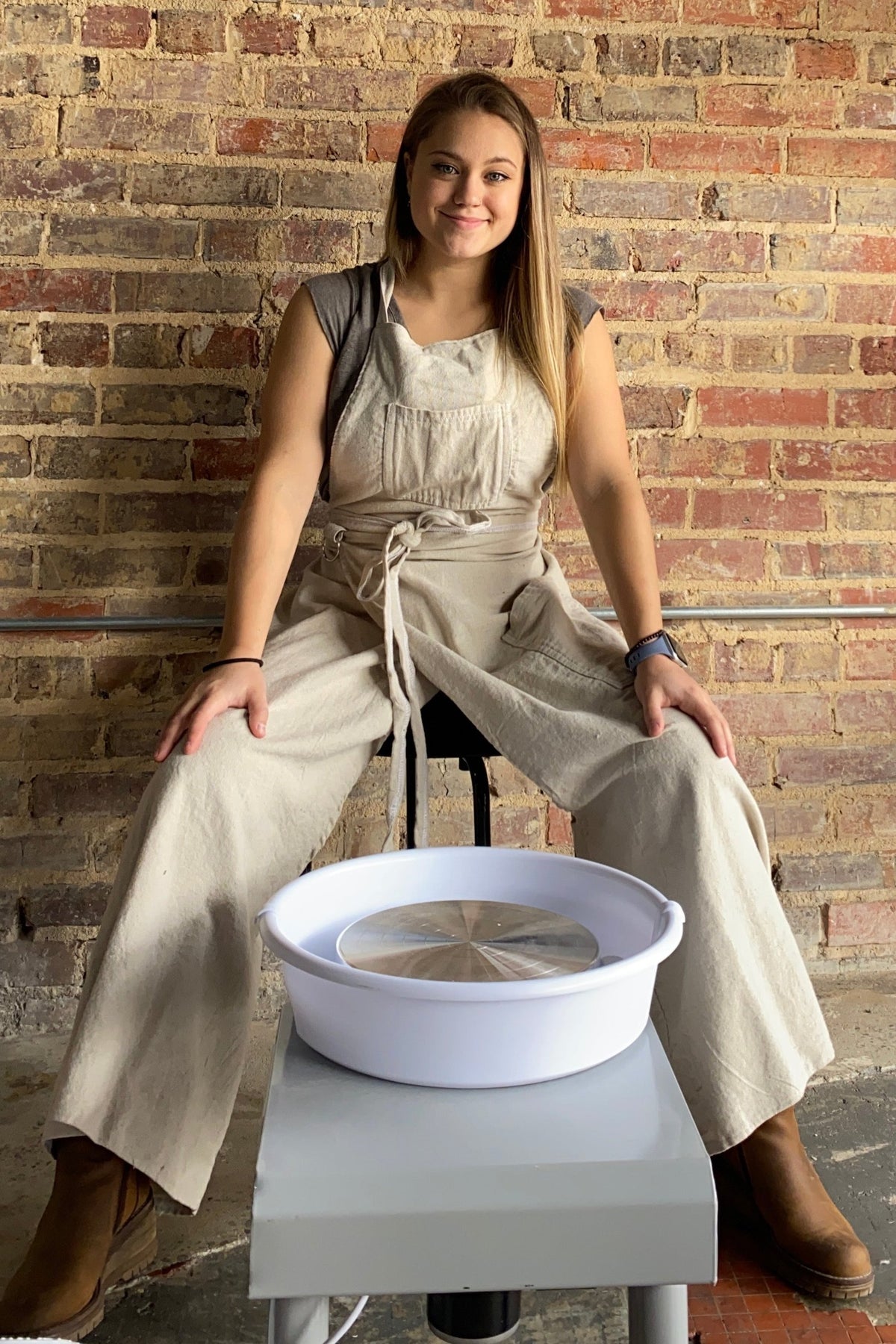 Innovative Split Aprons Designed for Potters & Makers | Walking Apron