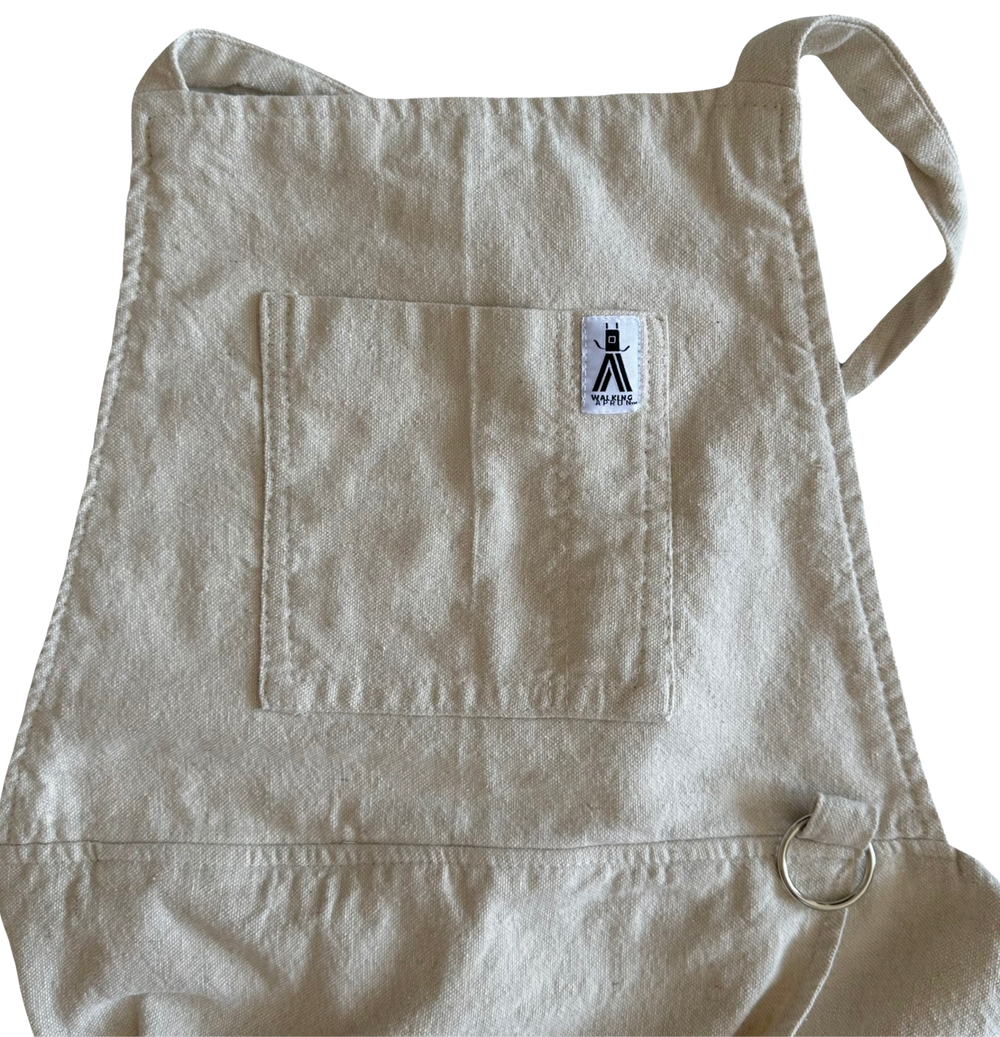 Split Leg Pottery Apron Natural | Apron for Potters & Makers | Walking ...