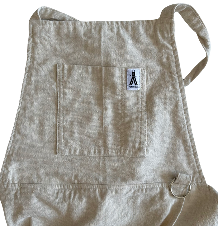 Split Leg Pottery Apron Natural | Apron for Potters & Makers | Walking ...