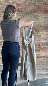 Split Leg Pottery Apron | Apron for Potters & Makers | Walking Apron