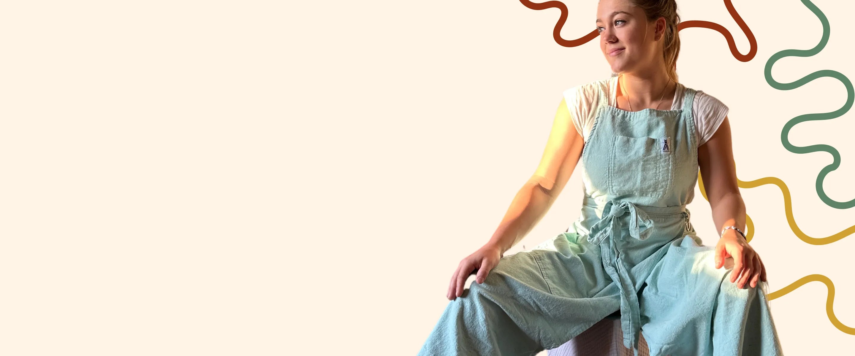 Innovative Split Aprons Designed for Potters & Makers | Walking Apron